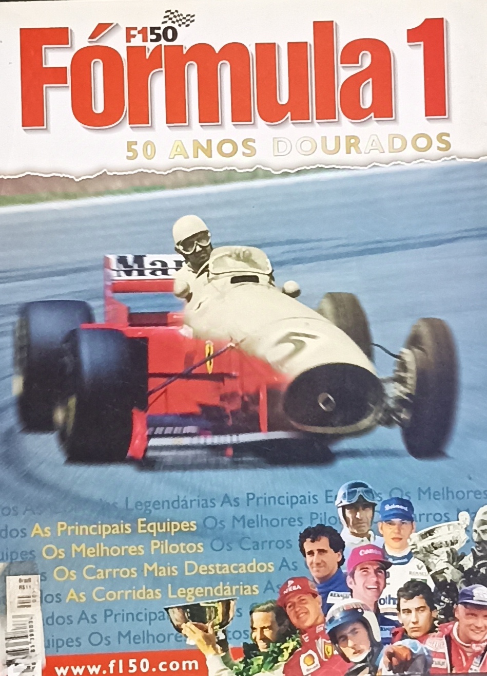 Formula 1 – 50 anos dourados – O Sebo Cultural – Venda de livros, cd's ...